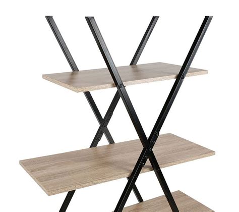 Étagère Pyramide 4 Niveaux Bois Métal Bibliothèque et étagère BUT