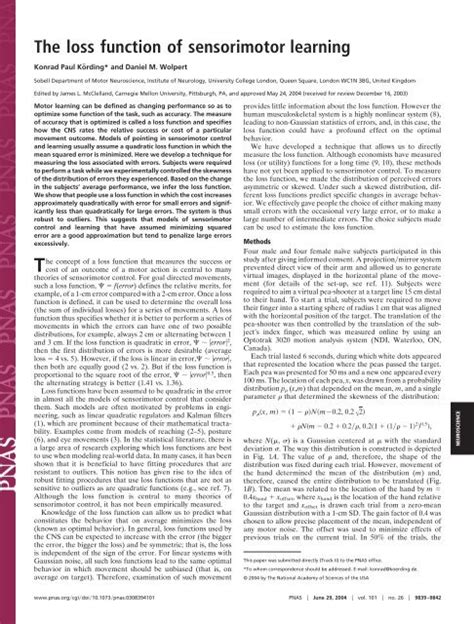 the loss function of sensorimotor learning bayesian behavior lab