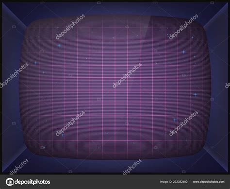 Retro Arcade Game Machine Screen Background Vector Illustration Stock