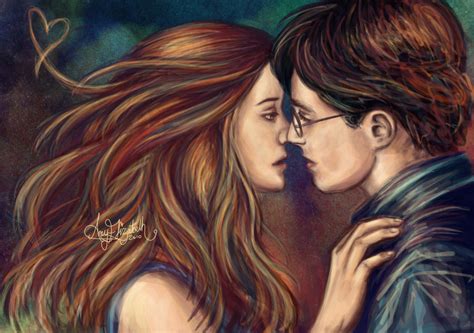 Harry Potter And Ginny Weasley Kissing Fan Art