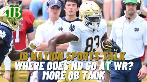 IB Nation Sports Talk Where Does Notre Dame Go At WR Tyler Buchner Is