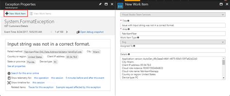 diagnose run time exceptions using azure application insights azure monitor microsoft learn