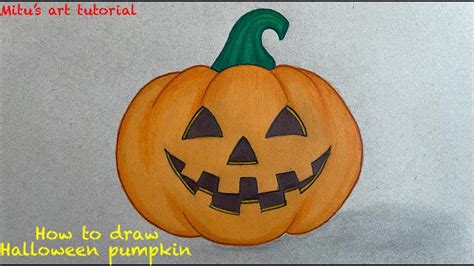 Halloween Pumpkin Drawing How To Draw Halloween Pumpkin Step By Step