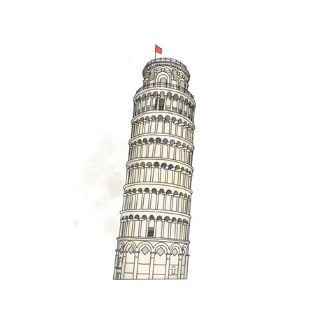 Leaning Tower Of Pisa PNG Picture Illustration Of The Leaning Tower Of
