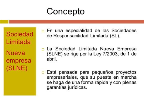 Sociedad limitada nueva empresa definición