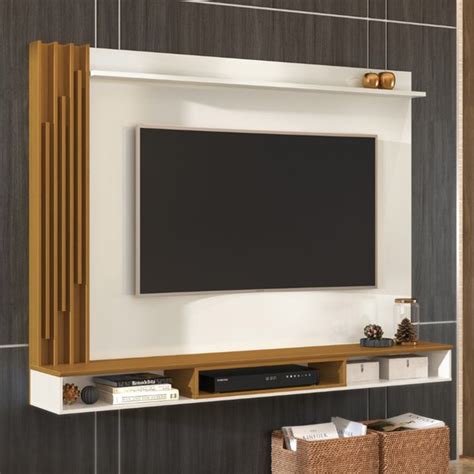 Painel Para TV de Até 55 Polegadas Em MDP MDF Aston EDN Off White e