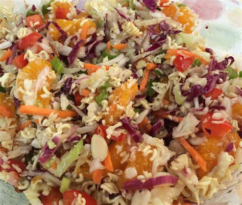 Crunchy Asian Ramen Noodle Salad The Weekday Gourmet