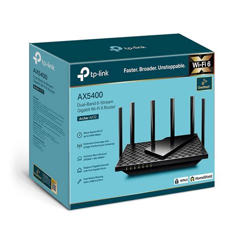 Archer AX72 AX5400 Dual Band Gigabit Wi Fi 6 Router TP Link Saudi