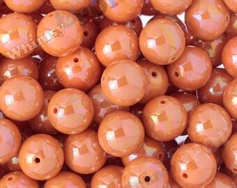 20mm Red Glossy AB Coated Gumball Beads Chunky Beads Bubblegum Beads