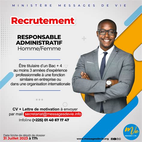 Emplois Minist Re Messages De Vie