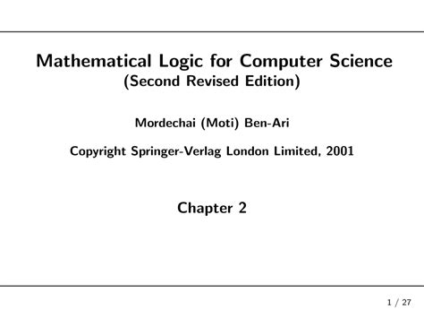 pdf mathematical logic for computer science 2 ed