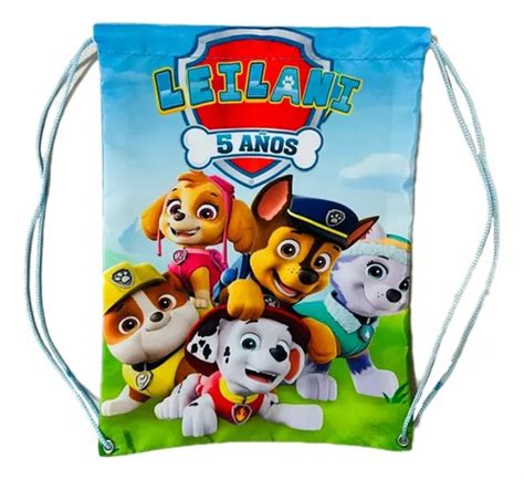 Paw Patrol Pack Pz Morralitos Dulceros Personalizados Meses Sin