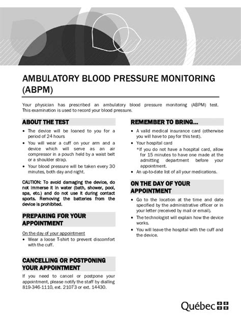 Fillable Online Ambulatory Blood Pressure Monitor How It Works Fax