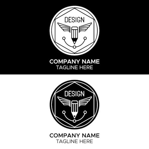 Plantilla de diseño de logotipo de diseñador gráfico Vector Premium