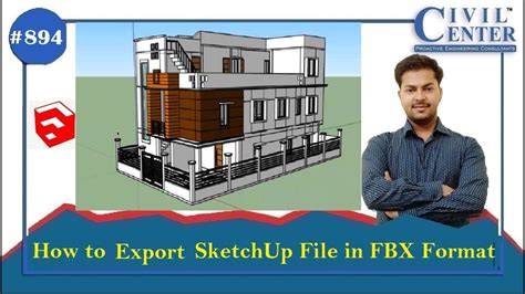 SketchUp Tutorial How To Export Sketchup File In FBX Format YouTube