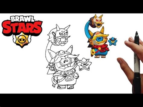 Drawing New Brawler Skin Otis Oni Brawl Stars Mystery At The Hub