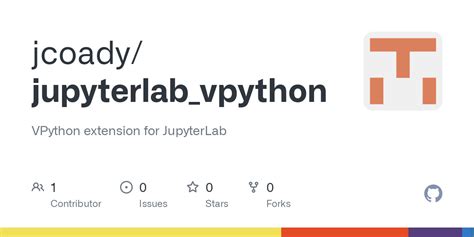 github jcoady jupyterlab vpython vpython extension for jupyterlab