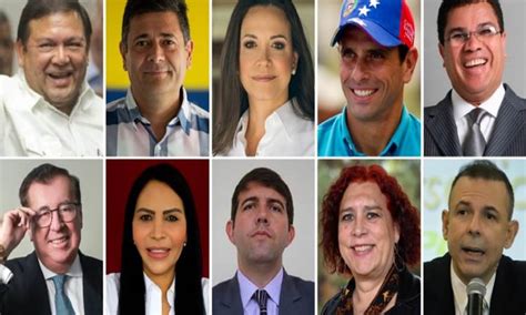 Estos Son Los Candidatos A Las Primarias En Venezuela