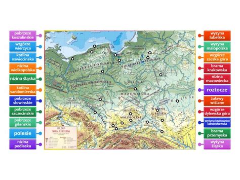 Mapa Fizyczna Polski Labelled Diagram