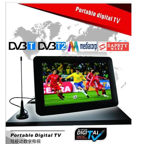 Mini tv digital dvb t2 portátil de 7 pulgadas compatible con dvb t