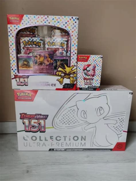 COFFRET ULTRA PREMIUM POKÉMON 151 EV3 5 Mew Neuf 1 Bundle coffret