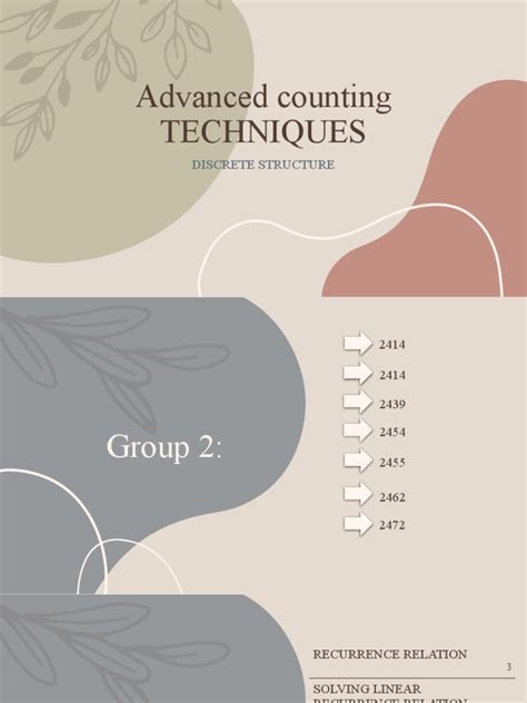 advanced counting techniques pdf recurrence relation applied mathematics