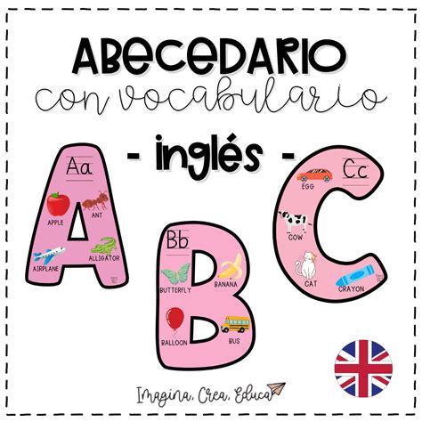 ABECEDARIO CON VOCABULARIO EN INGLÉS Kumubox