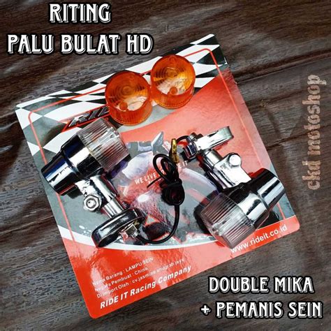 Jual SEIN RETENG RITING BULAT PALU HD CHROME BESI RIDE IT RETENG DOUBLE
