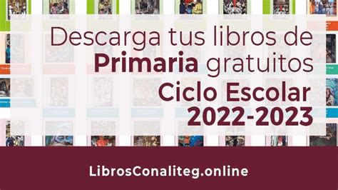 Conaliteg Primaria Libros de 2024 2025 Descárgalos