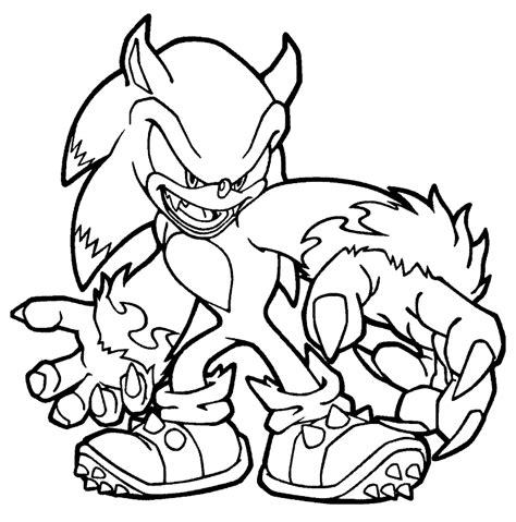 P Ginas Para Colorear De Sonic Exe Para Imprimir Gratis