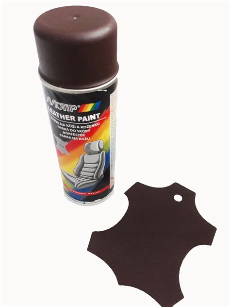 LAKIER FARBA SKÓRY VINYL SPRAY MOTIP Brązowy 8017 Swiat Farb