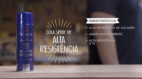 Kisafix Cola Spray de Alta Resistência YouTube