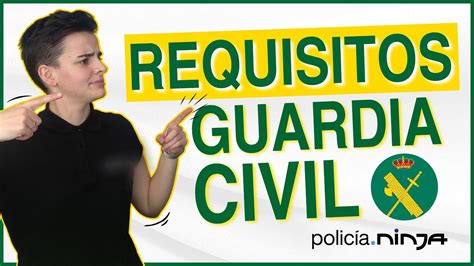 REQUISITOS Para OPOSITAR A GUARDIA CIVIL YouTube