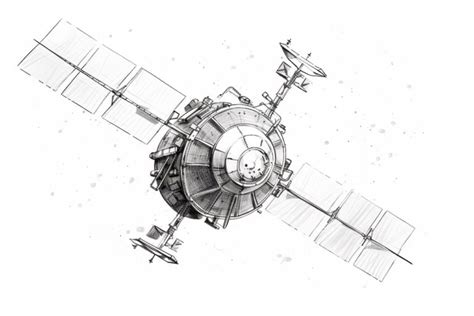 How To Draw A Satellite Yonderoo