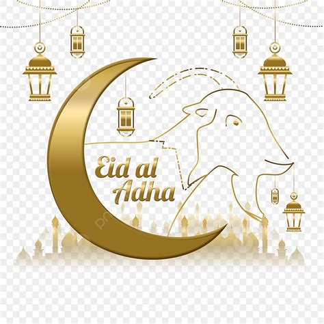 Eid Al Adha Png Picture Eid Al Adha Gold Vector Islamic Muslim