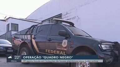 Jornal Da Eptv Edi O Sul De Minas Pf Apura Fraude Em Licita Es