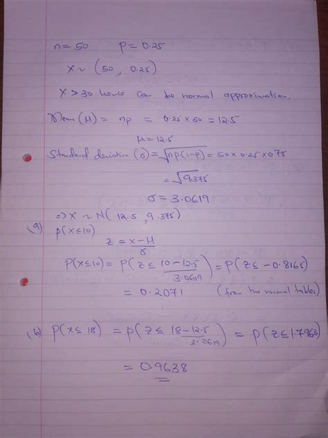 [solved] dado que una variable aleatoria x tiene una distribución binomial course hero