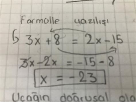 16 Hangi sayının 3 kati 8 fazlasi 2 katının 15 eksiğine eşittir