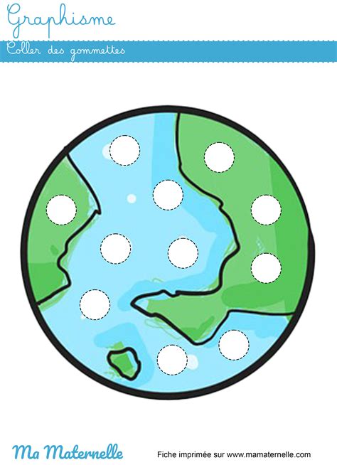 Graphisme Coller Des Gommettes Ma Maternelle