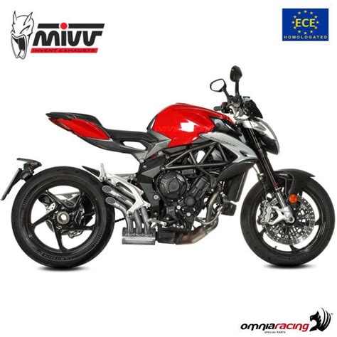 Mivv Exhaust Slip On Speed Edge Approved Steel Mv Agusta Brutale