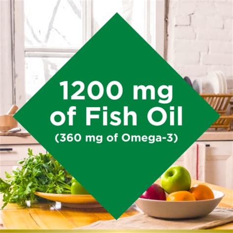 Nature S Bounty Fish Oil Omega 3 Supports Heart Health Softgels 1200