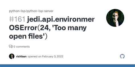 Jedi Api Environment InvalidPythonEnvironment OSError 24 Too Many