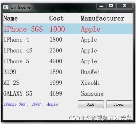QML Model ViewListView 增删改查二 qt qml listview用鼠标左键双击某个 item 该 item 就