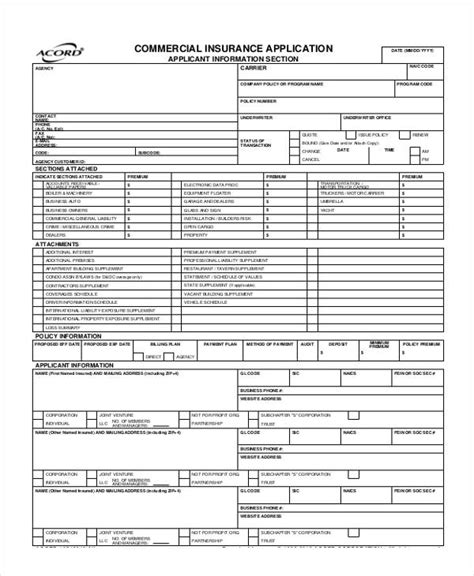 Free Insurance Proposal Form Formats In Pdf Ms Word Excel