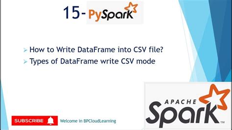 15 Write DataFrame Into CSV File Using PySpark In Hindi YouTube