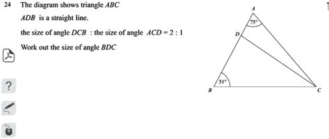 SOLVED R The Diagram Shows Triangle ABC ADB Is A Straight Line The
