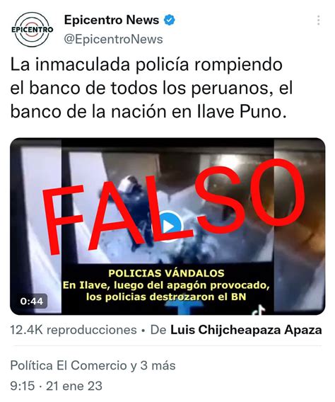 Polic A Nacional Del Per On Twitter Pnpinforma Desmentimos