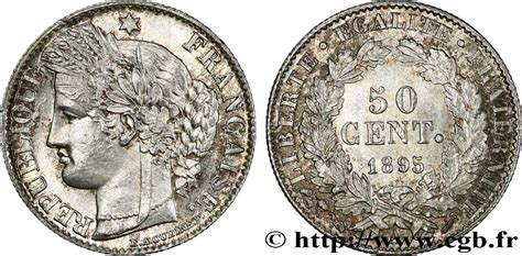 50 centimes Cérès IIIe République 1895 Paris F 189 16 fmd 229489 Modernes