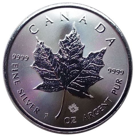 1 Oz Silber Maple Leaf 2021 Kanada 5 Dollars Anlagemünze 1 Oz Silber