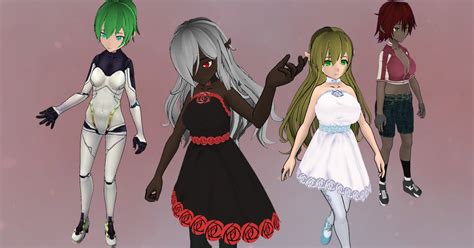 Custom 3d Anime Girl Builder 3d Humanoids Unity Asset Store